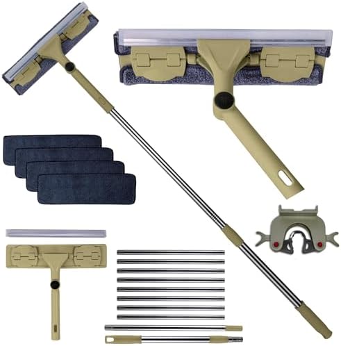 3.9 m / 152" 2 in 1 Professional Window Cleaning Equipment Kit, 10 ...