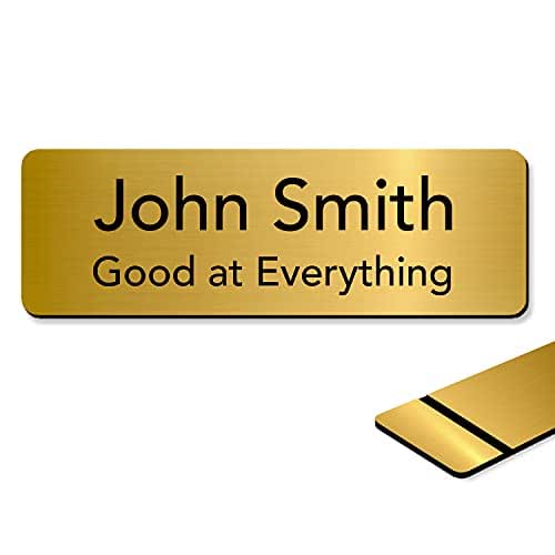 Custom Engraved Name Tag Badges – Personalized Identification with Pin ...