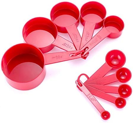 Amazon.com: 10pcs 6 Color Measuring Cups And Measuring Spoon Scoop ...