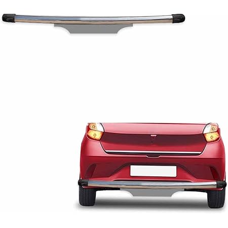 DriveStylish Stainless Steel High Gloss Safety Rear Bumper Protector ...
