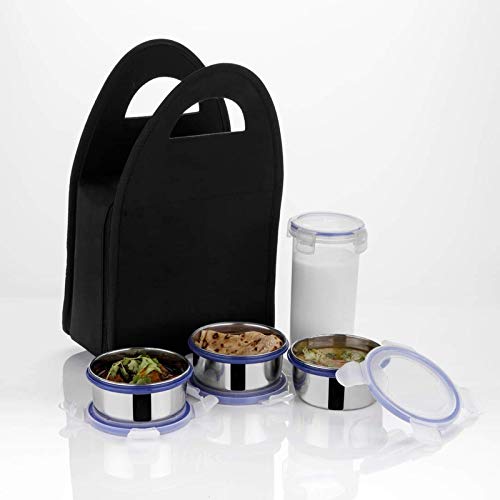 Buy Shiv Shakti Airtight lid Lunch Box/Tiffin Box/Steel Tiffin Box 3 ...