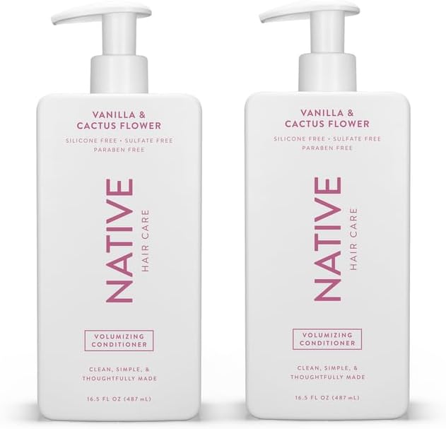 Amazon.com : Native Vanilla & Cactus Flower Volumizing Conditioner contains Naturally Derived ...