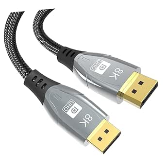 Amazon.com: BELLIFFY 2m Long Displayport Cable Male to Male Cord Zinc ...
