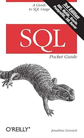 SQL Pocket Guide: A Guide to SQL Usage: Gennick, Jonathan ...