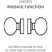 Lawrence Door Knob Cylindrical Lock Passage Function-No Keys Oil Rubbed ...