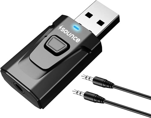Cubetek 3 in 1 LCD Display V5.0 Bluetooth Transmitter Receiver, Bypass ...