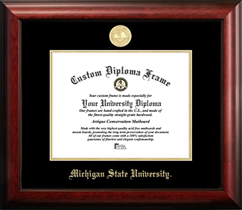 Campus Images MI987GED Michigan State Embossed Diploma Frame, 8.5" x 11 ...
