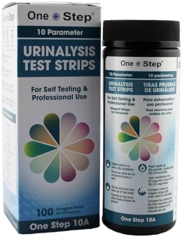 Amazon.com: One Step 10A Urine Test Strips, 100 Strip Tub, 10 in 1 ...