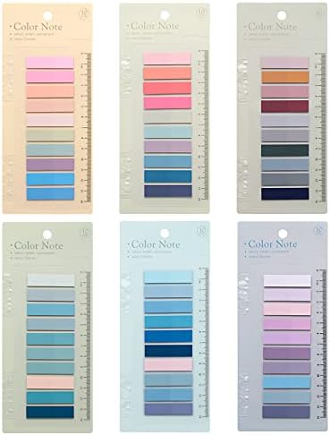 Potanro Sticky Tabs Transparent Sticky Note Tabs 40 Colors Annotation ...