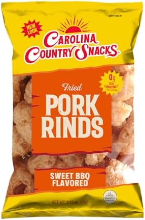 Amazon.com: Fried Pork Rinds Sweet & Mild BBQ 6 bags (1.75oz)