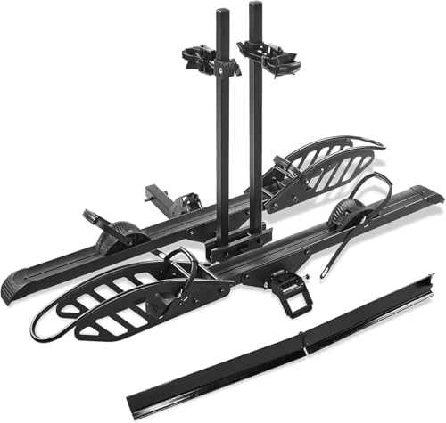 Amazon.com: STUDTREX TRAILV2 Hitch Mount 2-Bike Rack with Bike Ramp ...