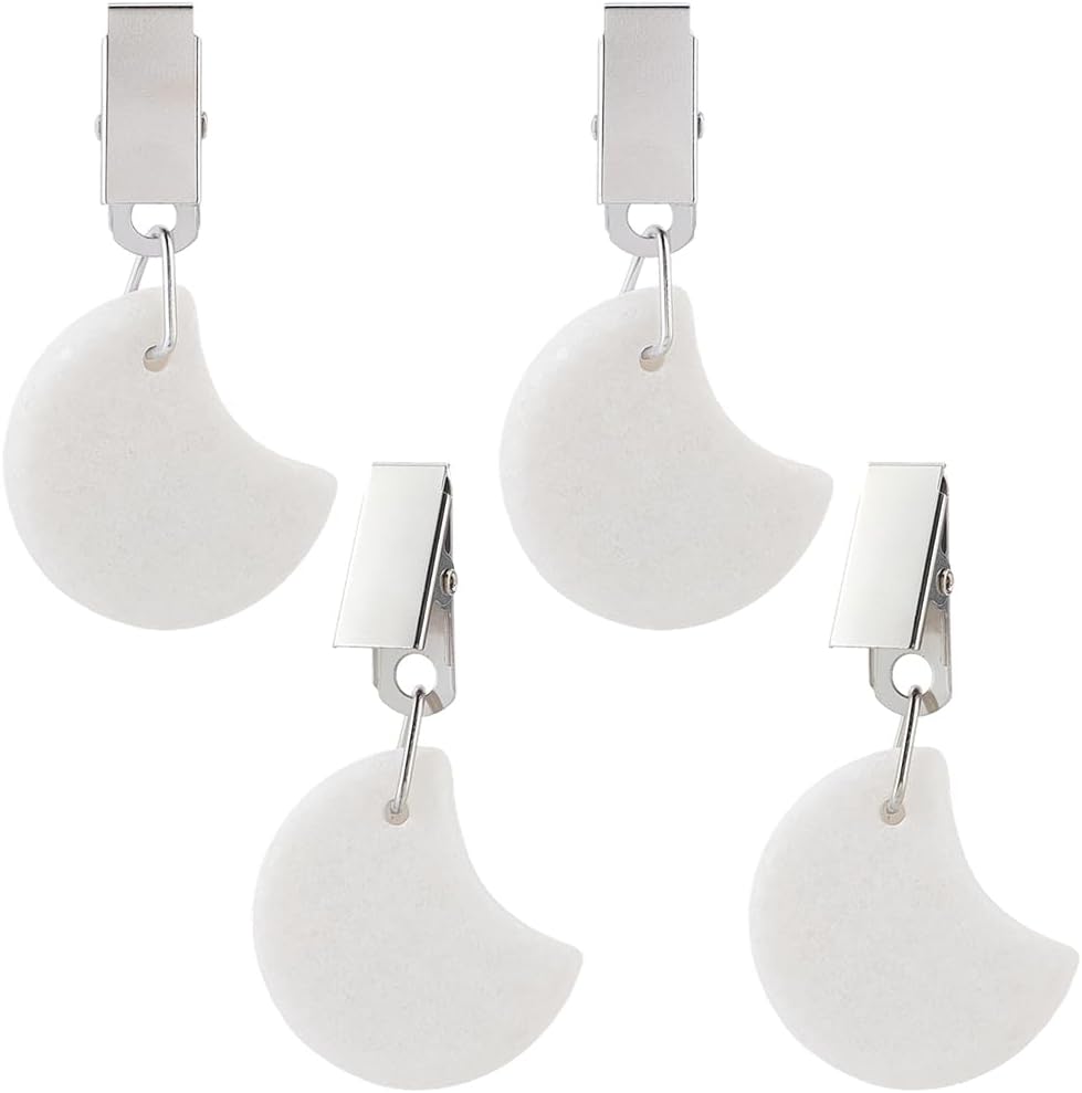Amazon.com: GORGECRAFT 4Pcs Tablecloth Weights Hangers Moon Marble ...
