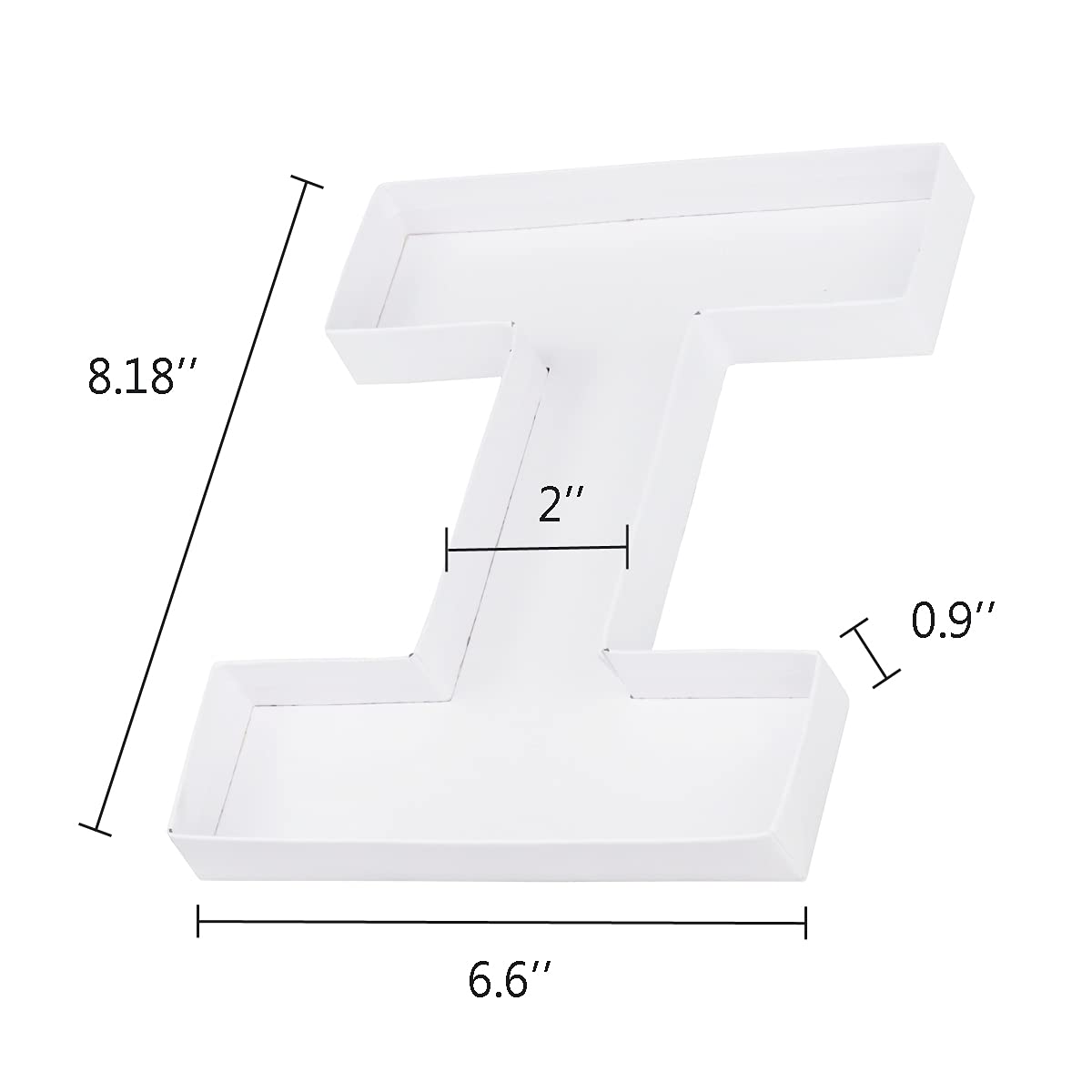 Snapklik.com : 8 Small Fillable Cardboard Letter Shaped Paper Mache Cutouts