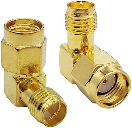 Amazon.com: Tenmory SMA Right Angle RP-SMA Male to RPSMA Female Connector 90 Degree Adapter (2 ...