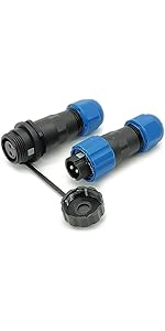 Elecbee Anschlussstecker Luftfahrtstecker SP21 IP68 5 polig, SP21 5 Pin ...