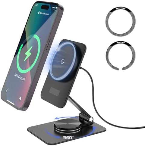 Wireless Charger for Mag-safe Charger Stand, Aluminum Stand Foldable ...