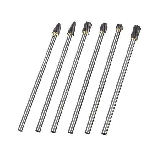 YEOYS 150mm Extra Long 6mm Shank 10mm Cutting Edge Tungsten Carbide ...