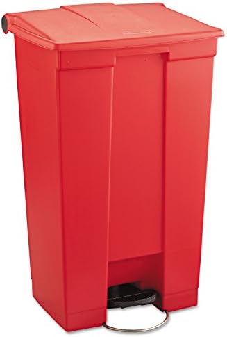 Amazon.com: Rubbermaid 6146RED Indoor Utility Step-On Waste Container ...
