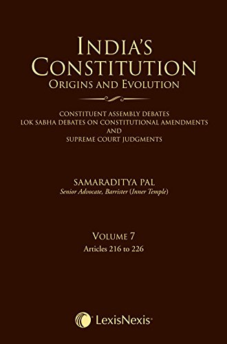 Buy Indias Constitution- Origins And Evolution - Vol. 7 Book Online at ...