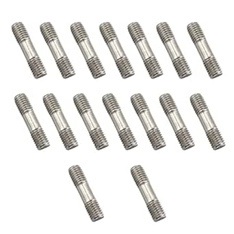 16Pcs M8x40 Stainless Steel Double End Threaded Rod, Double-End ...