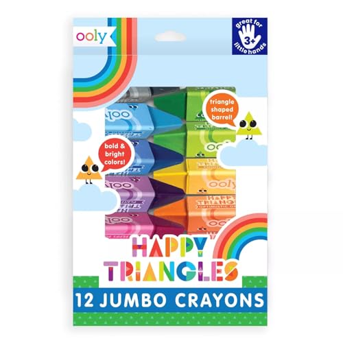Snapklik.com : Ooly Happy Triangles Jumbo Crayons For Toddlers And ...