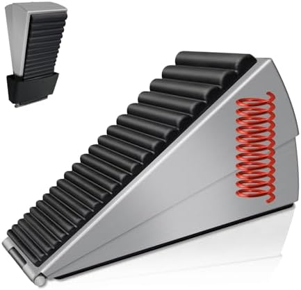 Amazon.com: Heavy Duty Adjustable Spring Loaded Residential Door Wedge ...