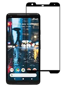IMENBA Tempered Glass for Google Pixel 2XL (Black) Gorilla Glass Edge ...
