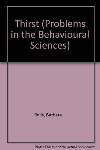 Amazon.com: Thirst (Problems in the Behavioural Sciences, Series Number ...