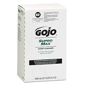 Amazon.com: GOJO Supro Max Hand Cleaner, Unscented, 2,000 Ml Pouch ...