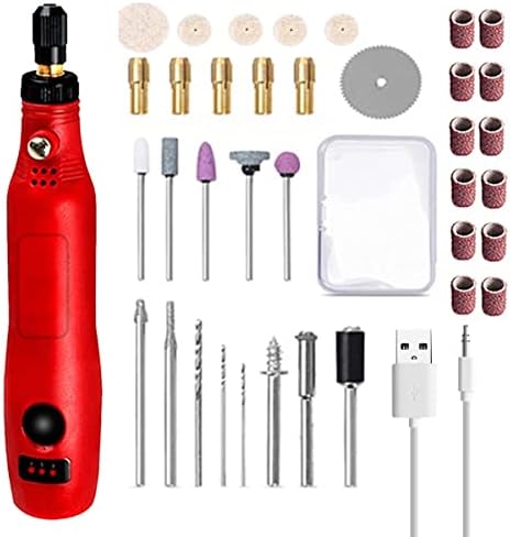 JANGKLIFE Mini Cordless Rotary Tool Kit, 5-Speed Adjustable and USB ...