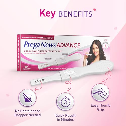 Prega News Advance, HCG Home Pregnancy Test, Midstream Urine Test Kit ...