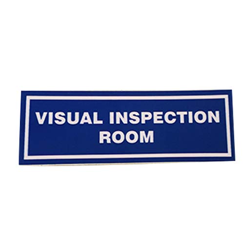 Mr. Safe - Visual Inspection Room Sign Sunboard - 3mm (12 Inch X 4 Inch ...