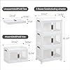 Amazon.com - Homeforce Storage Cabinet with Doors 3PACK 69 Gal ...