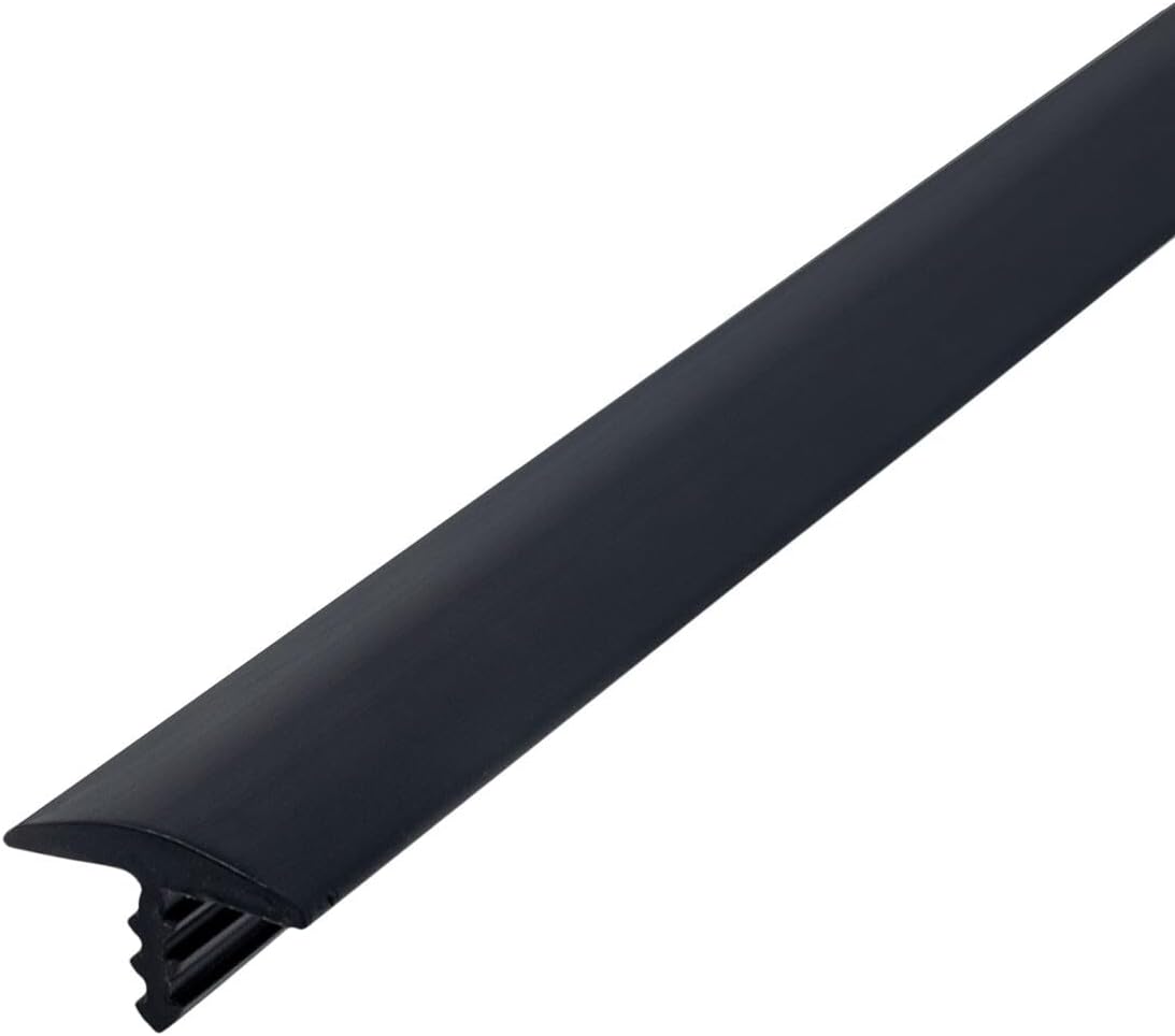 Amazon.com: Edge Supply Black 3/4 in x 25 Ft Center Barb Tee Moulding T ...