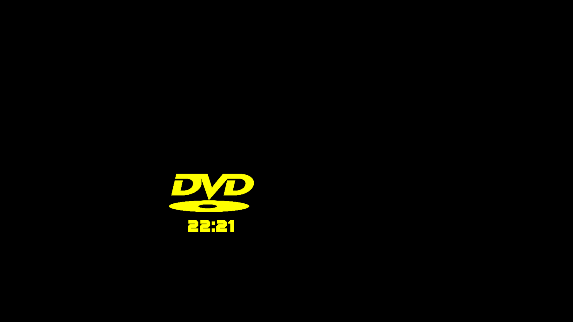 Bouncing DVD Logo Screensaver, Bouncing DVD Clock Screensaver, DVD Standby Clock, Big Clock, TV ...