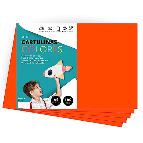 A4 Colour Card – Intense Colours – 180g Colour Sheets for Crafts ...