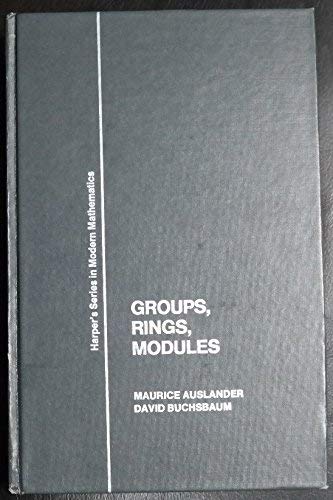 Groups, Rings, Modules : Auslander, Maurice, Buchsbaum, D.: Amazon.eg