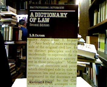 Amazon.com: Dictionary of Law (M&E Professional Dictionaries ...