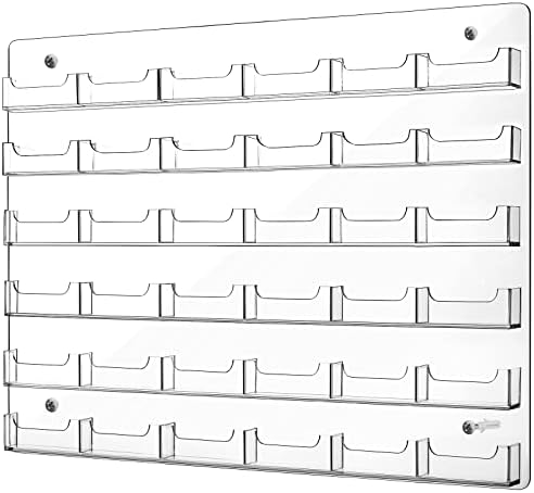 Amazon.com : Hillban Acrylic Business Card Holder Wall Mount Clear ...