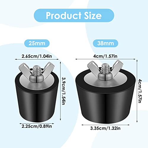 2 Size Rubber Pool Plugs Expansion Plug, Pool Return Line Plugs for ...