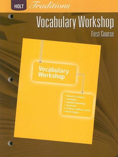 Amazon.com: Holt Traditions: Vocabulary Workshop: Student Edition First ...