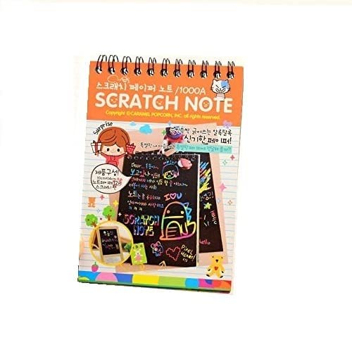 MOREL Scratch Note Diary (1 Books - 10 Pages) 14.5 CM X 10 CM Scratch ...