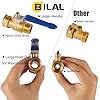 Amazon.com : BILAL Heavy Duty Garden Hose Shut Off Valve with Long ...