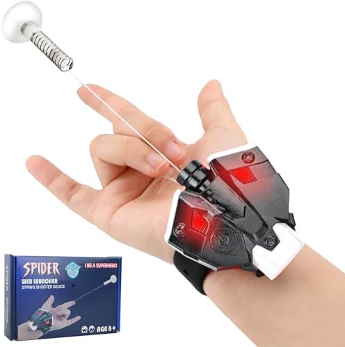 Spider Web Shooter Toy, Spider Silk Launcher for Kids with Magnetic ...