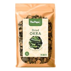 THE PEPA Dehydrated Okra (Bhindi) | Dried Okra | Crunchy Indian ...