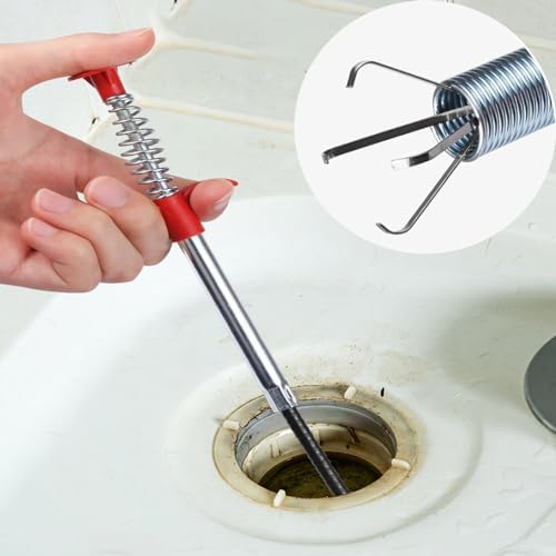 Jebousike Flexible Grabber Claw Pick Up Reacher Tool (Drain Clog Remove ...