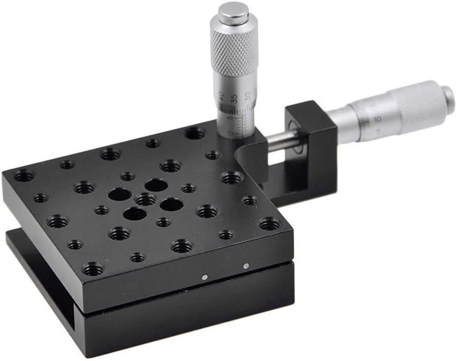 Amazon.com: Manual Two Axis Tilt Rotary Stage XY Axis Pitch Deflection ...