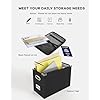 Amazon.com: Oterri File Organizer Box with Lid, Hanging Filing File Box ...