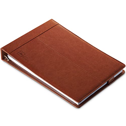Snapklik.com : Inkline Executive 7 Ring Check Binder, Premium PU ...