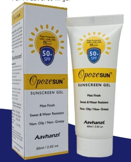 Buy OPOZESUN SPF 50+ Matt Finish Sunscream Sweat UVA Protection Water ...